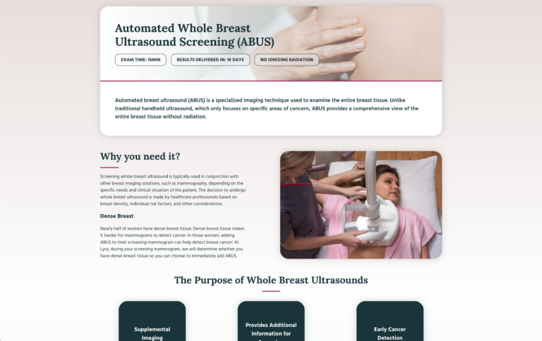 Lyra Total Breast Health | Hero Creative